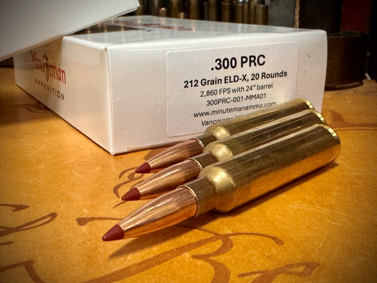 300 PRC, 212 gr ELD-X, 2,860 FPS, 20 Rd box – Minuteman
