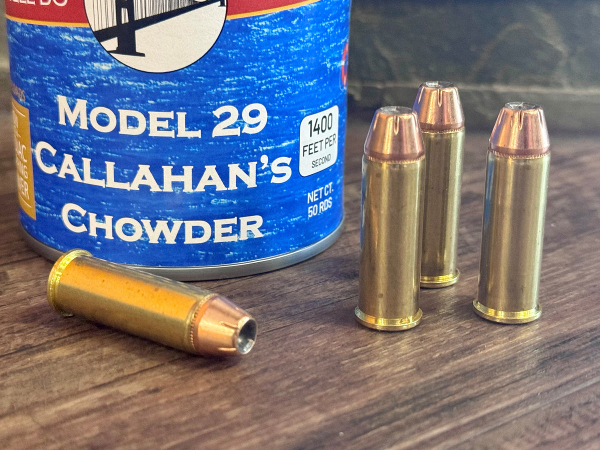 Model 29 Callahan's Chowder - 44 magnum, 230 gr XTP-HP, 1400 FPS, 50 r ...